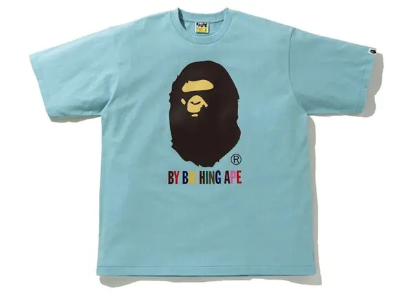 A BATHING APE Colors Bathing Ape Relaxed Fit Tee Shirt - Sax