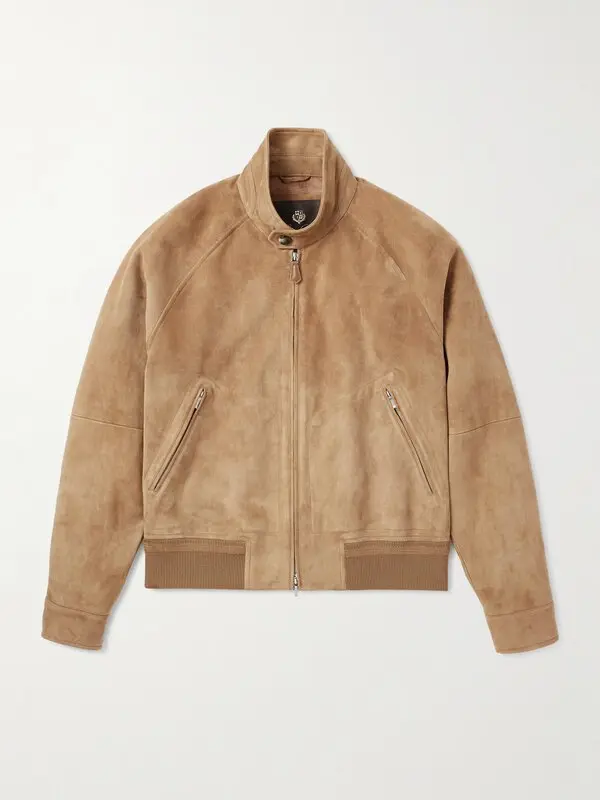 Loro Piana Novak Suede Bomber Jacket