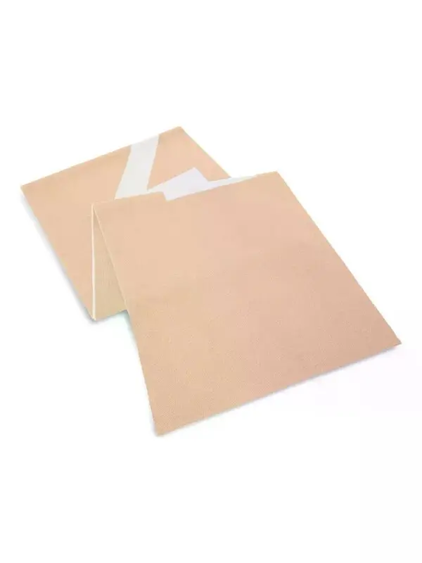 Pinko Logo-detail Scarf - Neutrals