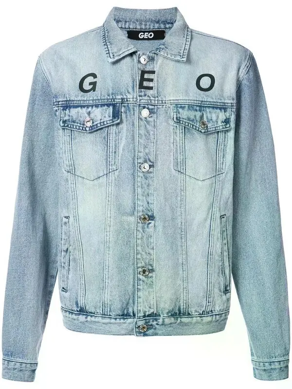 GEO Marble Denim Jacket