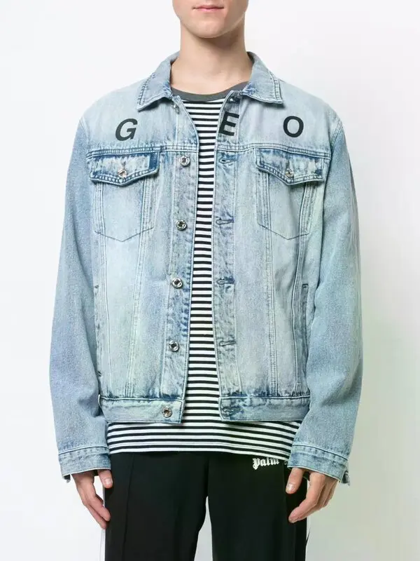 GEO Marble Denim Jacket