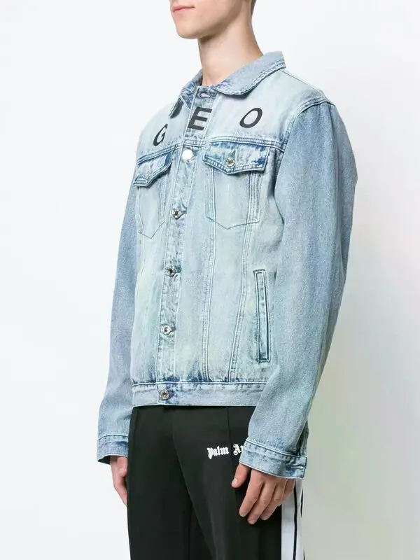 GEO Marble Denim Jacket