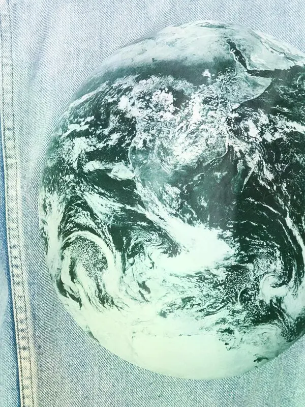 GEO Marble Denim Jacket