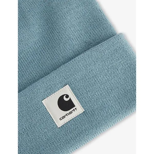 Carhartt Work In Progress Logo-patch Knitted Beanie - Citadel