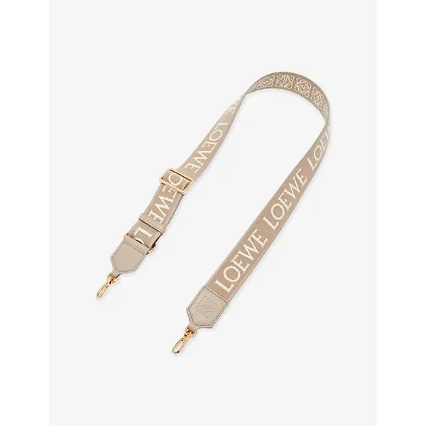 Loewe Anagram Logo-print Bag Strap - Sand