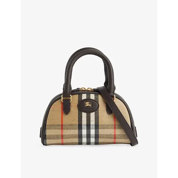 Burberry Highlands Mini Bowling Top-handle Bag