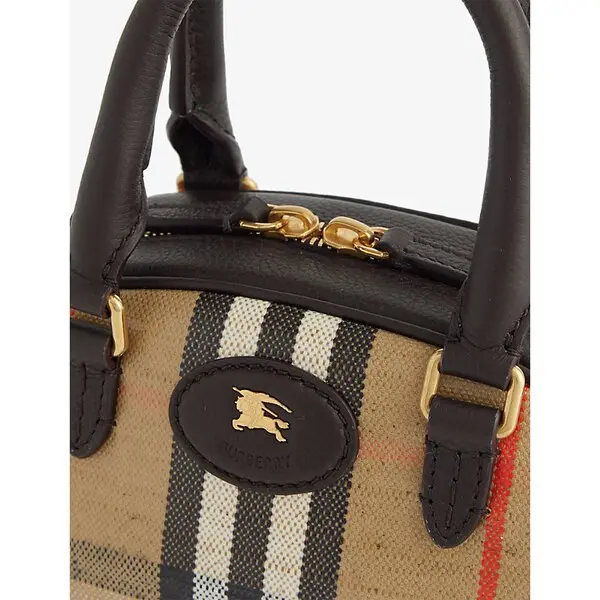 Burberry Highlands Mini Bowling Top-handle Bag