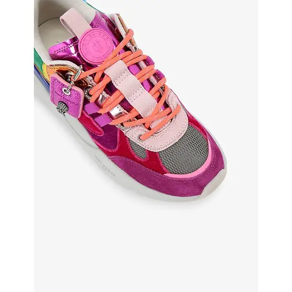 Kurt Geiger Runner Suede And Fabric Trainers - Mult/other