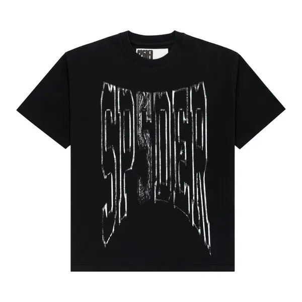 SP5DER Diffused Collegiate Tee - Black