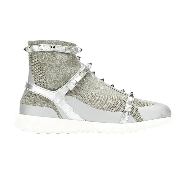 Valentino Garavani Rockstud Bodytech Sneaker - Silver
