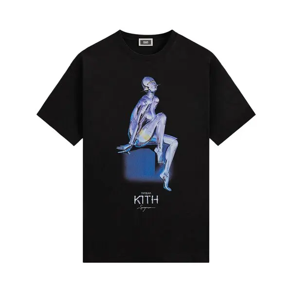 Kith For Nanzuka Gallery Sorayama Model A Stitch Tee - Black