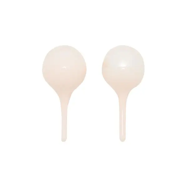 Ottolinger Dipped Pearl Stud Earrings - Pink
