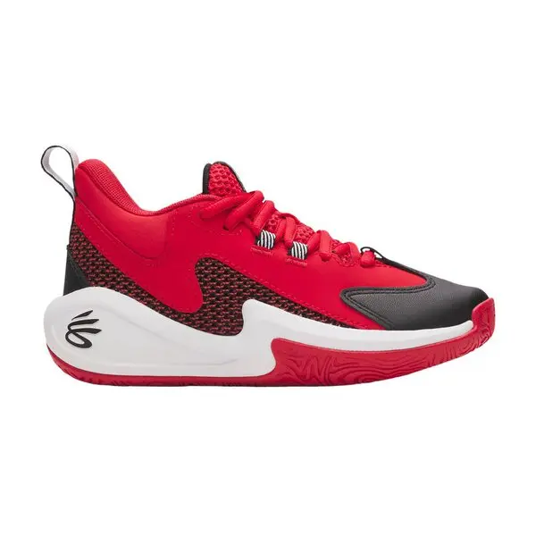 Under Armour Curry 3zer0 25 Sde Ps White Black - Red