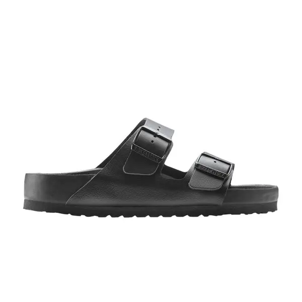 BIRKENSTOCK Arizona Natural Leather Sandals - Black