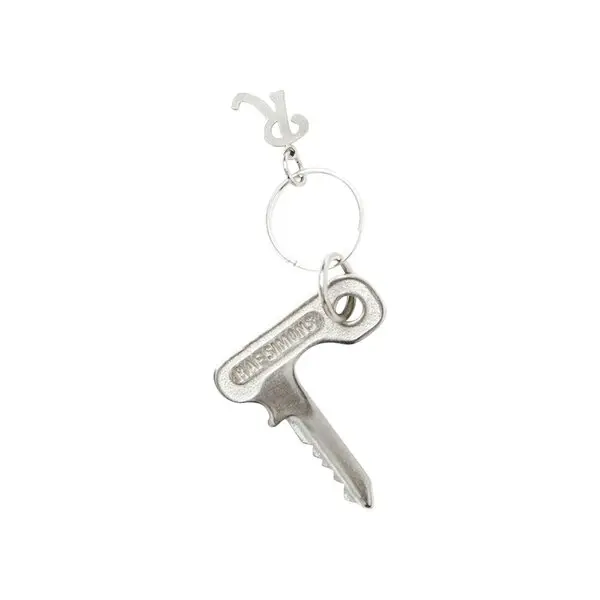 Raf Simons Earring With Key Charm - Silver