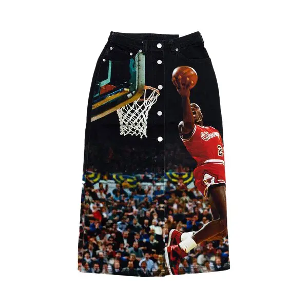JORDAN Printed Skirt - Black