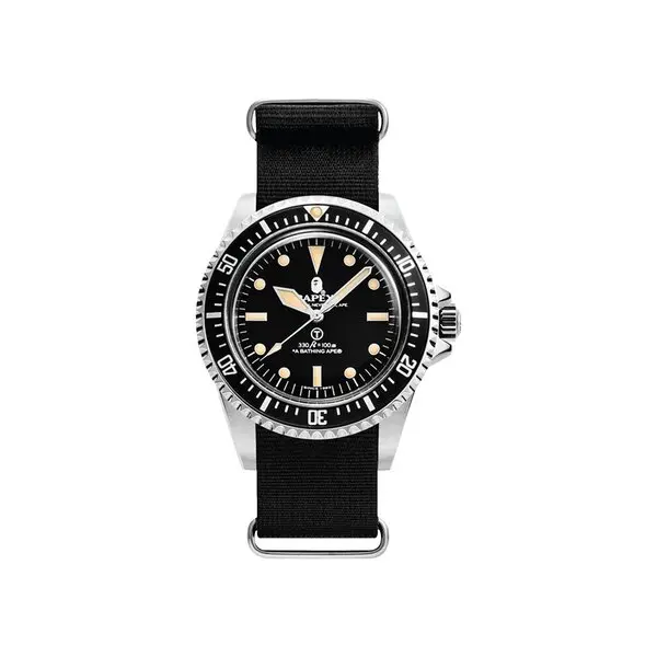 A BATHING APE Vintage Type 1 Bapex Nato - Silver