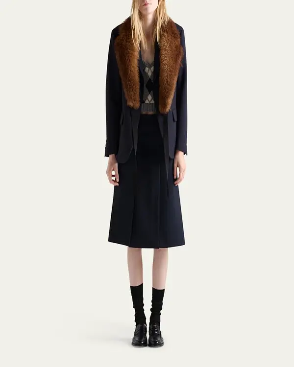 Prada Single-breasted Wool Blazer