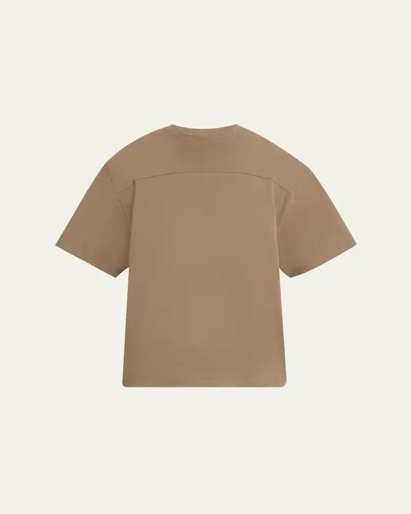 MORDECAI Cotton Classic-fit Crewneck T-shirt - Mud