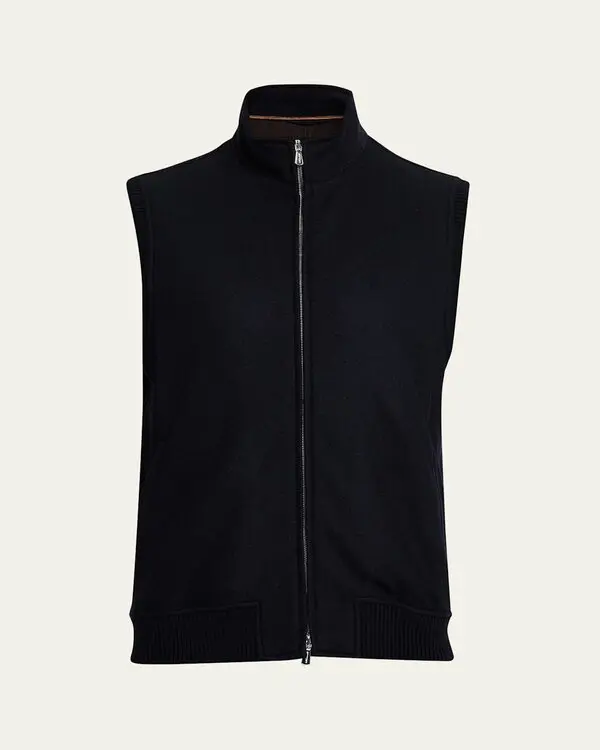 MANDELLI Jersey Cashmere Full-zip Blouson