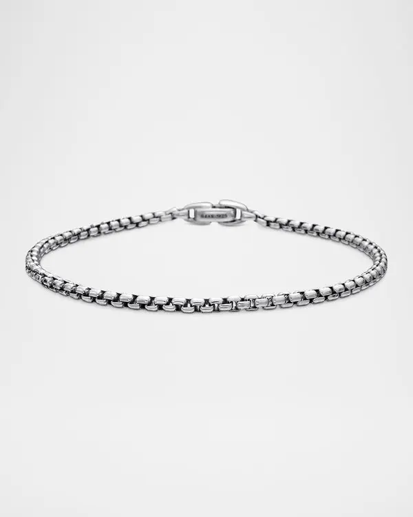 David Yurman Box Chain Bracelet - Silver