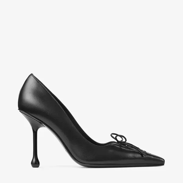 JIMMY CHOO Scarlett 95 Nappa Leather Pumps - Black