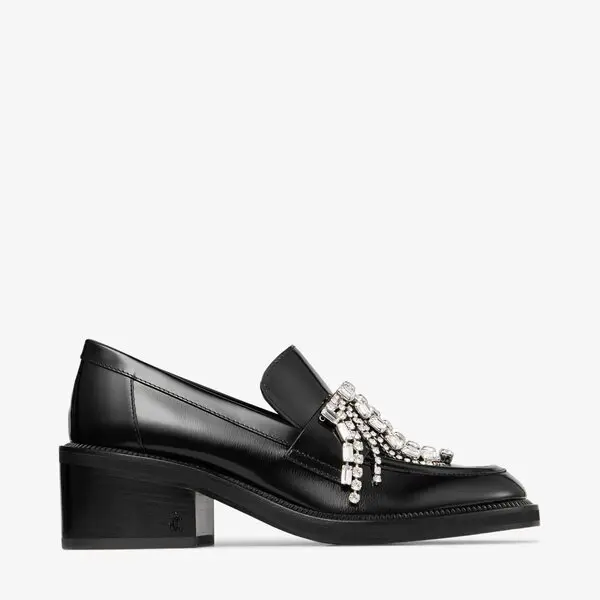 JIMMY CHOO Tylor 60 Embellished Loafers