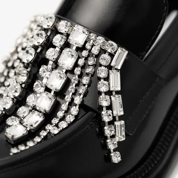 JIMMY CHOO Tylor 60 Embellished Loafers