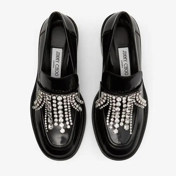 JIMMY CHOO Tylor 60 Embellished Loafers