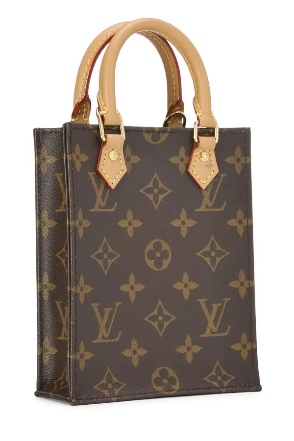LOUIS VUITTON Monogram Sac Plat Nm - Brown