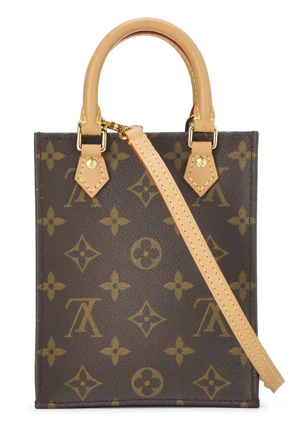 LOUIS VUITTON Monogram Sac Plat Nm - Brown