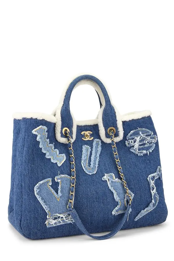 Chanel Paris-egypt Shearling Hieroglyph Shopping Tote