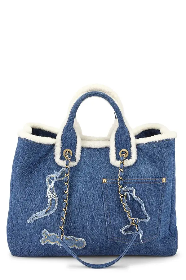 Chanel Paris-egypt Shearling Hieroglyph Shopping Tote