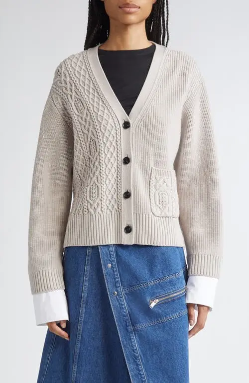 3.1 Phillip Lim Wool Cable Cardigan