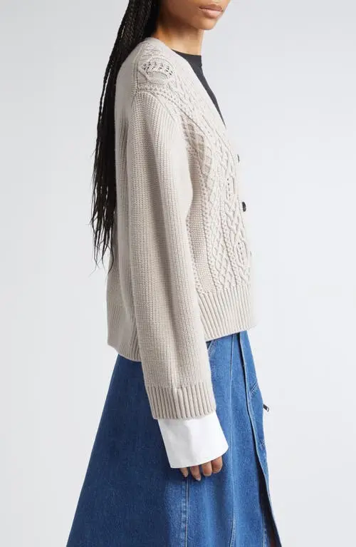 3.1 Phillip Lim Wool Cable Cardigan