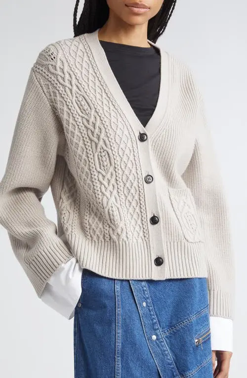 3.1 Phillip Lim Wool Cable Cardigan