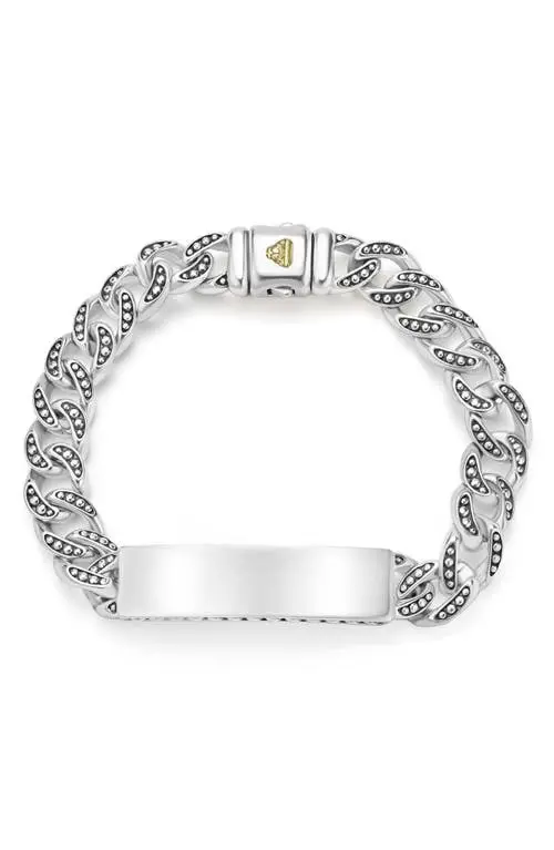 Lagos Sterling Anthem Id Curb Chain Bracelet - Silver