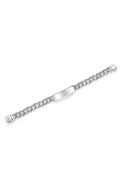 Lagos Sterling Anthem Id Curb Chain Bracelet
