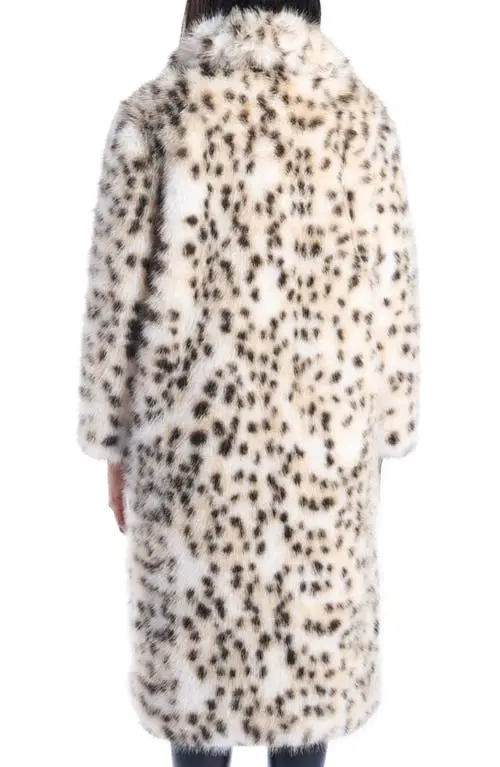 AZALEA WANG Leopard Print Faux Fur Coat
