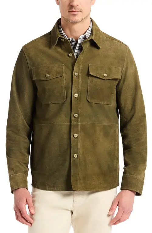 Robert Graham Manzo Goatskin Suede Field Jacket