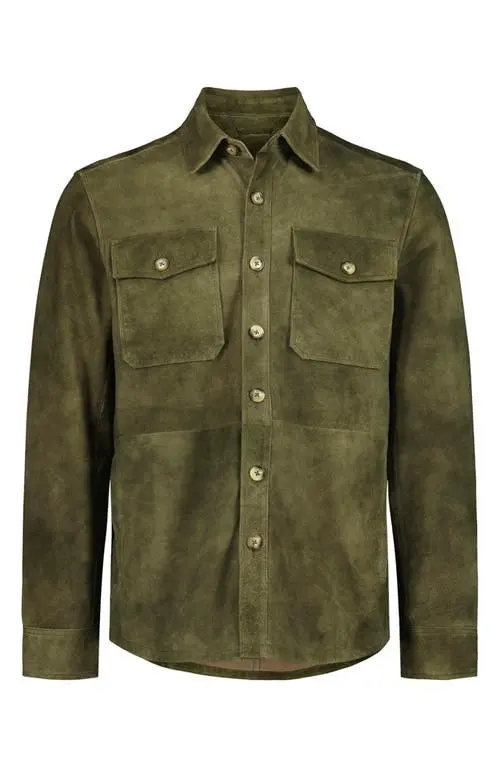 Robert Graham Manzo Goatskin Suede Field Jacket