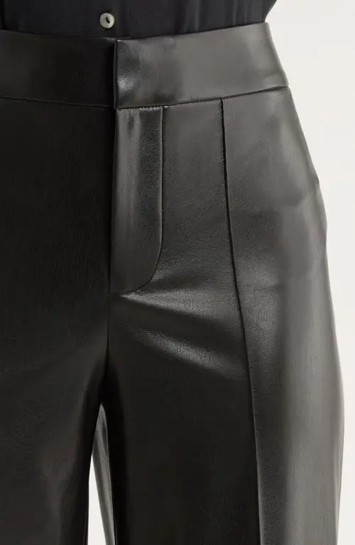 Alice + Olivia Dylan High-waist Flare Faux Leather Pants - Black