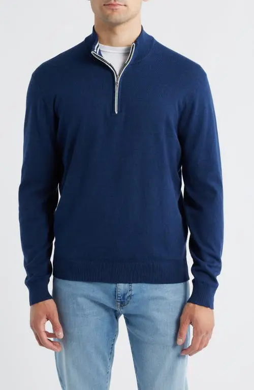 Johnnie-o Desmond Half Zip Sweater - Midnight