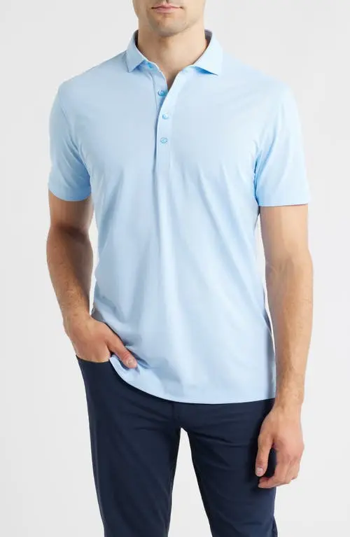 Johnnie-o Clegg Solid Piqué Performance Golf Polo - Maliblu
