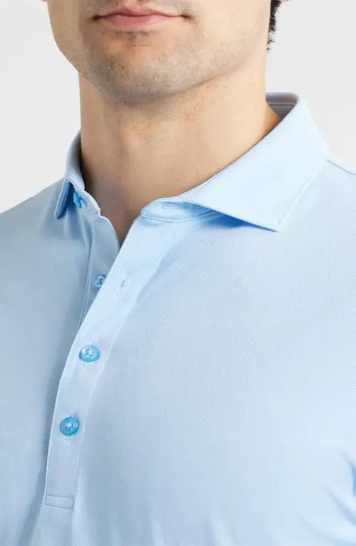Johnnie-o Clegg Solid Piqué Performance Golf Polo - Maliblu
