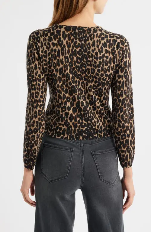 REFORMATION Bernadette Print Merino Wool Cardigan