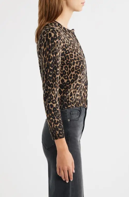 REFORMATION Bernadette Print Merino Wool Cardigan