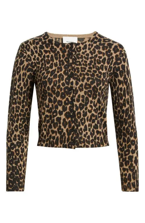 REFORMATION Bernadette Print Merino Wool Cardigan