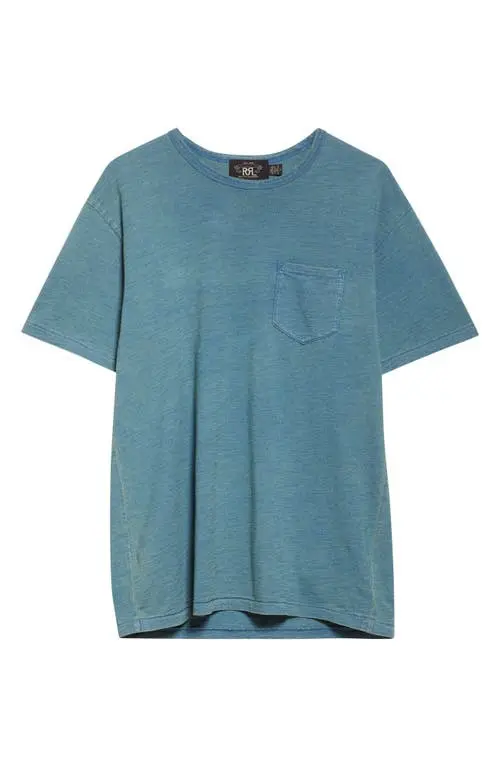 Double Rl Indigo Jersey Pocket T-shirt