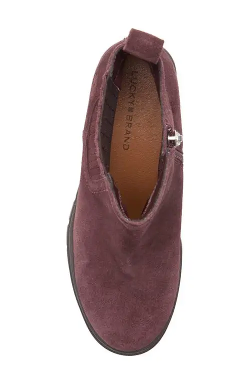 Lucky Brand Platform Wedge Bootie - Winter Cherry